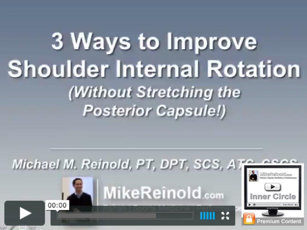 3 Ways to Gain Shoulder Internal Rotation - Without Stretching Into IR ...