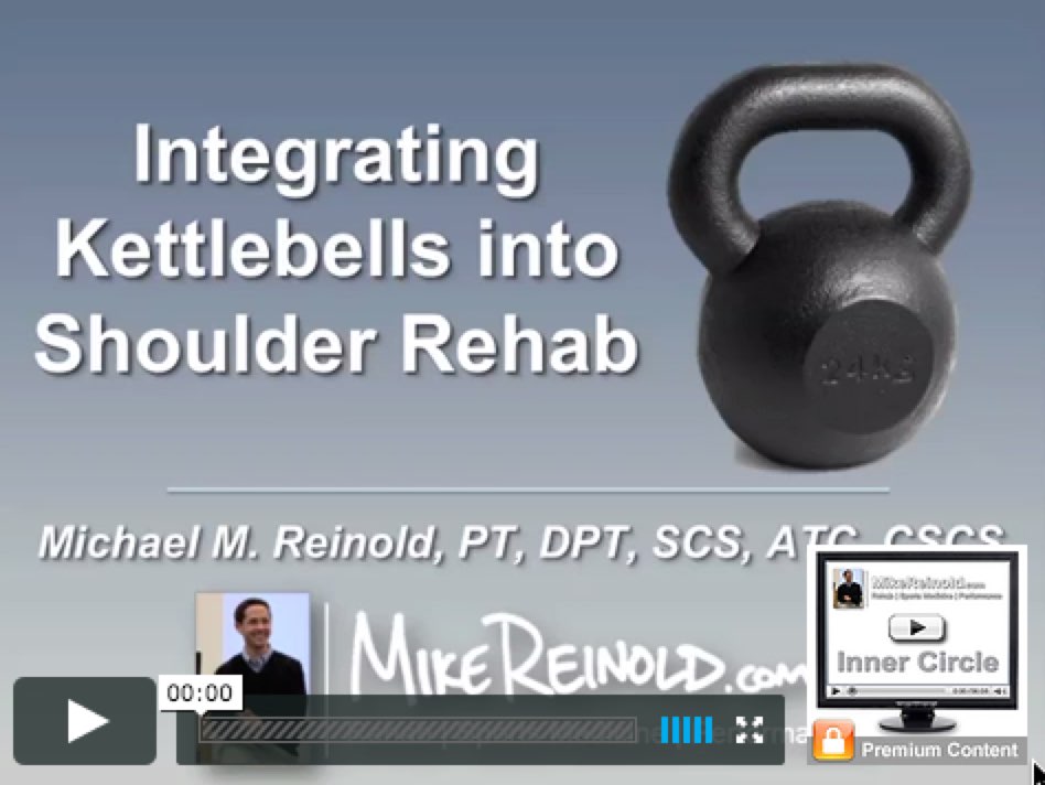 Integrating Kettlebells into Shoulder Rehabilitation - Mike Reinold ...